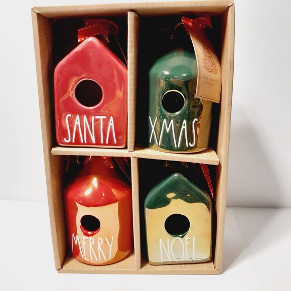 Rae Dunn | Holiday | Rae Dunn Magenta Set Of 4 Luster Christmas ...